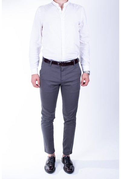 Zenet Jeans Erkek Füme Chino Pantolon