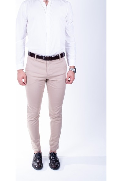 Zenet Jeans Erkek Bej Chino Pantolon