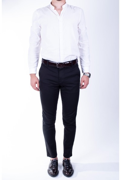 Zenet Jeans Erkek Siyah Chino Pantolon