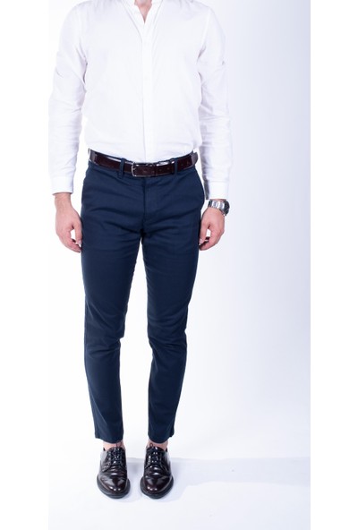 Zenet Jeans Erkek Lacivert Chino Pantolon