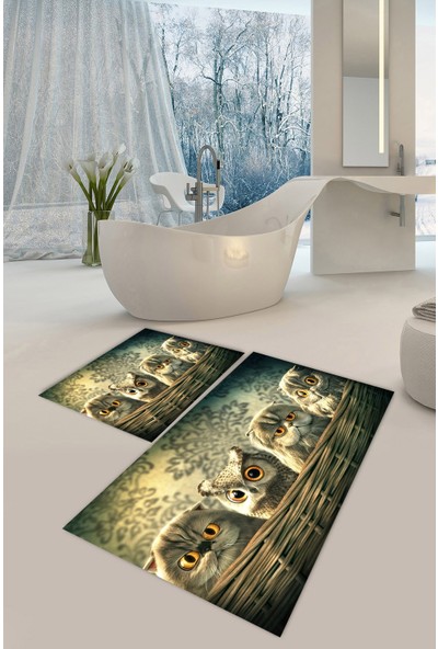 Modanoiva Antibakteriyel Yıkanabilir Kaymaz Dot Taban 2'li Banyo Paspası ( 50CM x 60CM - 60CM x 100CM) MNP1061 Modanoiva Antibakteriyel Yıkanabilir Kaymaz Dot Taban 2'li Banyo Paspası ( 50CM x 60CM - 60CM x 100CM) MNP1061