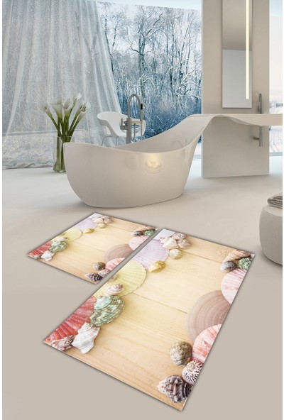 Modanoiva Antibakteriyel Yıkanabilir Kaymaz Dot Taban 2'li Banyo Paspası ( 50CM x 60CM - 60CM x 100CM) MNP1075 Modanoiva Antibakteriyel Yıkanabilir Kaymaz Dot Taban 2'li Banyo Paspası ( 50CM x 60CM - 60CM x 100CM) MNP1075