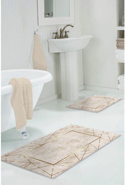 Modanoiva Antibakteriyel Yıkanabilir Kaymaz Dot Taban 2'li Banyo Paspası ( 50CM x 60CM - 60CM x 100CM) MNP3071 Modanoiva Antibakteriyel Yıkanabilir Kaymaz Dot Taban 2'li Banyo Paspası ( 50CM x 60CM - 60CM x 100CM) MNP3071