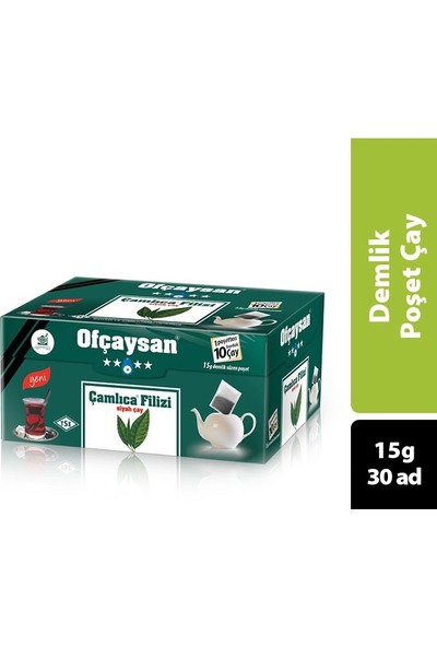 Ofçay Ofçaysan Çamlıca Filizi Demlik Poşet Çay 15 gr 30'lu