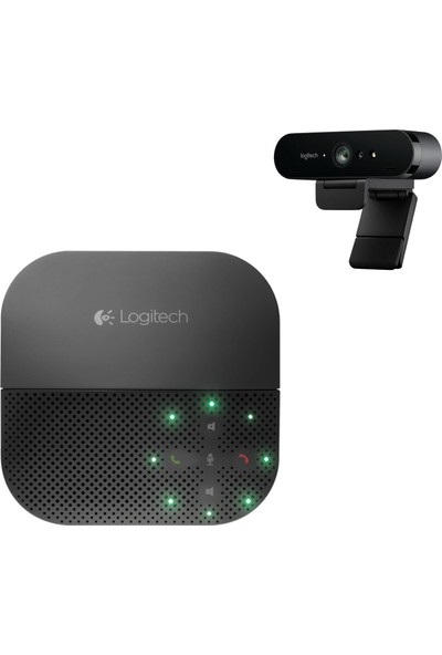 Logitech Brıo 4K Webcam 960-001106 + Logitech P710E Mobil Speakerphone 980-000742 Logitech Brıo 4K Webcam 960-001106 + Logitech P710E Mobil Speakerphone 980-000742