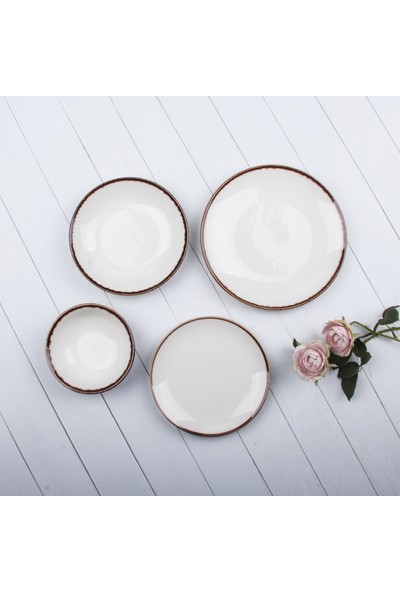 Marianna Kahve File 16 Parça Yemek Takımı Marianna Kahve File 16 Parça Yemek Takımı