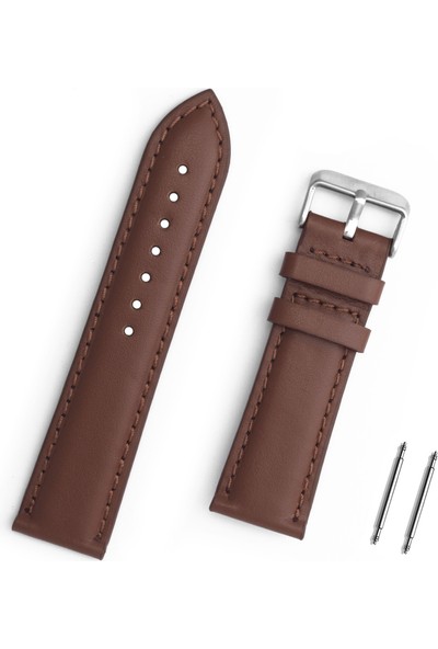 Saatse Kahverengi Hakiki Deri Saat Kordonu Kayış 22mm Saatse Kahverengi Hakiki Deri Saat Kordonu Kayış 22mm
