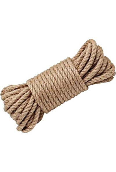 Doğal Kendir Jut Urgan Halat Ip Dekoratif (8 Mm.) 25 Metre Doğal Kendir Jut Urgan Halat Ip Dekoratif (8 Mm.) 25 Metre