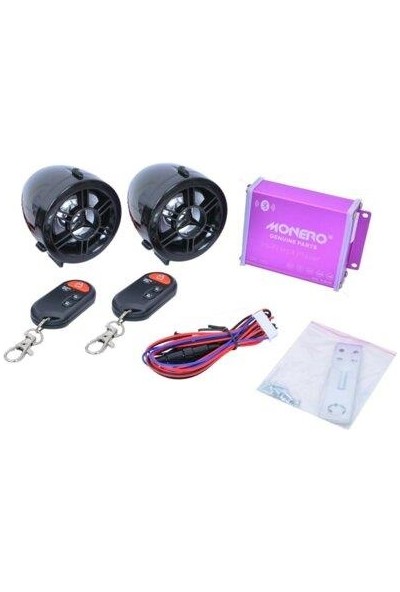 Monero Motosiklet Alarm Seti [bluetooth] [m - R] Siyah