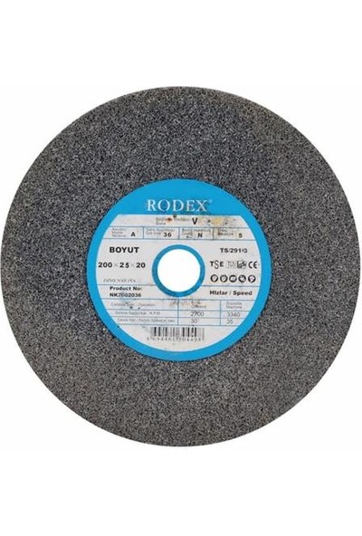 Rodex Taşlama Bıçak Bileme Taşı Taş Motoru 200 x 25 x 20 Mm. 60 Kum-1 Adet Rodex Taşlama Bıçak Bileme Taşı Taş Motoru 200 x 25 x 20 Mm. 60 Kum-1 Adet