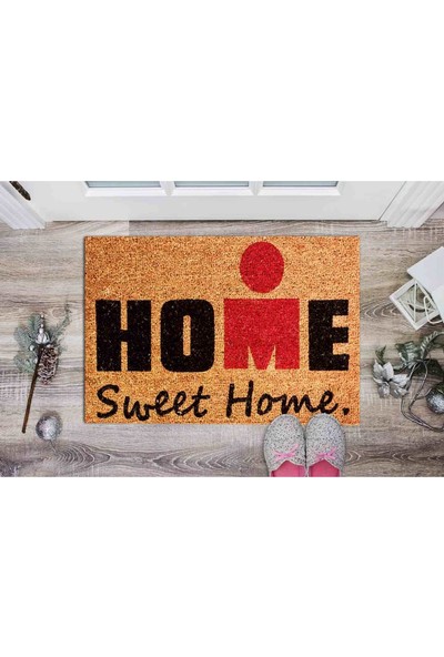 Ibsalpin Bayrak Desenli Dijital Baskılı Kaymaz Taban Paspas