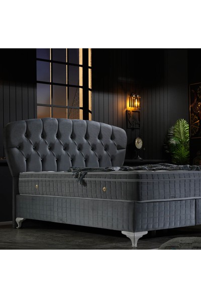 Vune Belize Çift Kişilik Baza Başlık Seti Yeşil