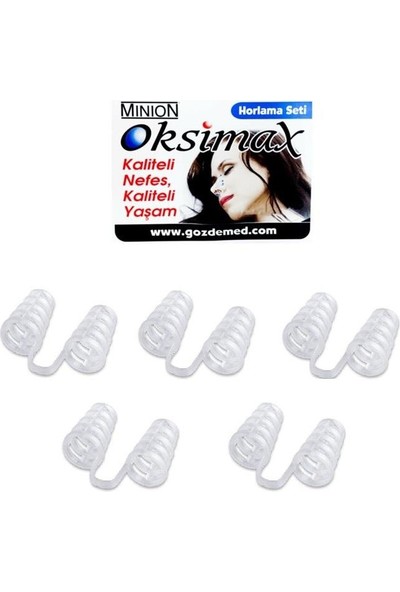 Minion Oksimax Horlama Önleyici Burun Aparatı Kutusuz 5 Adet Minion Oksimax Horlama Önleyici Burun Aparatı Kutusuz 5 Adet