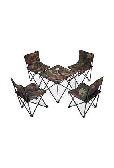 General Camp 2040 Sandalye ve Masa Seti(Kamuflaj) General Camp 2040 Sandalye ve Masa Seti(Kamuflaj)