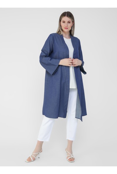 Alia Büyük Beden Ispanyol Kol Kap - Lacivert - Alia