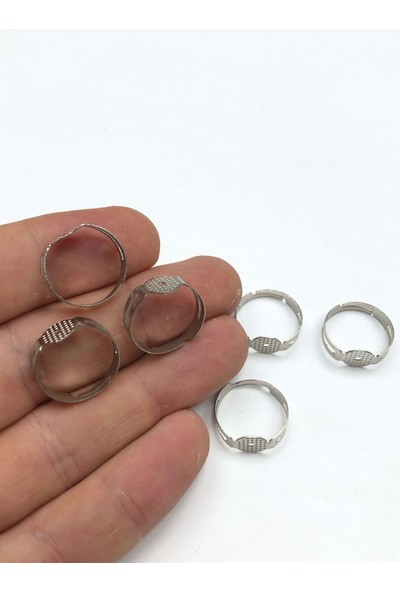 Hayalperest Boncuk Gümüş Rengi Yüzük Aparatı