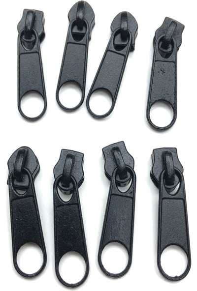 Hayalperest Boncuk Siyah Metal Fermuar Başlığı