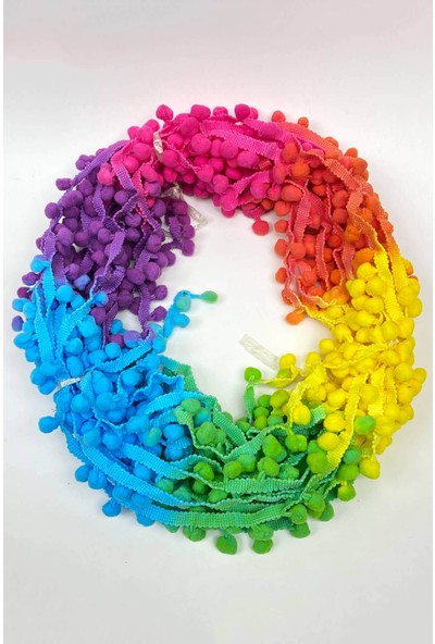 Hayalperest Boncuk Ponpon Şerit 20 mt