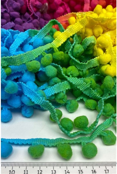 Hayalperest Boncuk Ponpon Şerit 1 mt