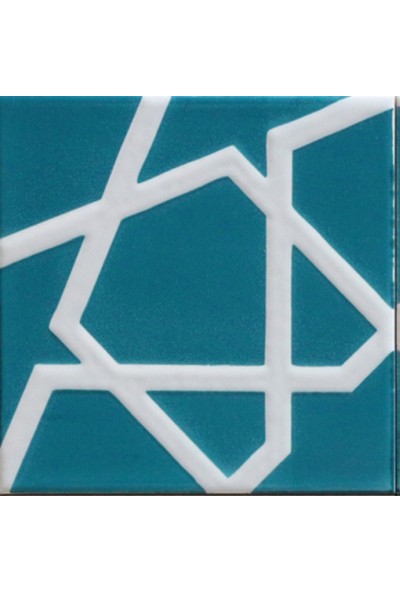 Armada Çini 20 x 20 cm Sp 100 Mavi Beyaz Desenli Kütahya Çinisi Armada Çini 20 x 20 cm Sp 100 Mavi Beyaz Desenli Kütahya Çinisi