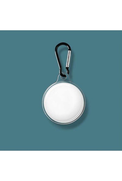 Nanospace Apple Airtag Şeffaf Koruma Kılıfı Askı Bölmeli Anahtarlık