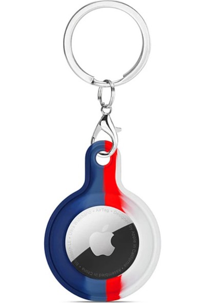 Nanospace Apple Airtag Full Color Koruma Kılıfı Askı Bölmeli Anahtarlık