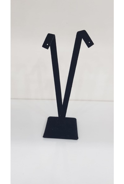 Aydın Dekor Palmiye Süet Siyah Küpe Standı