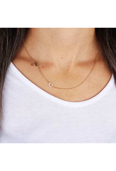 Glorria Kişiye Özel Harf Gümüş Kolye