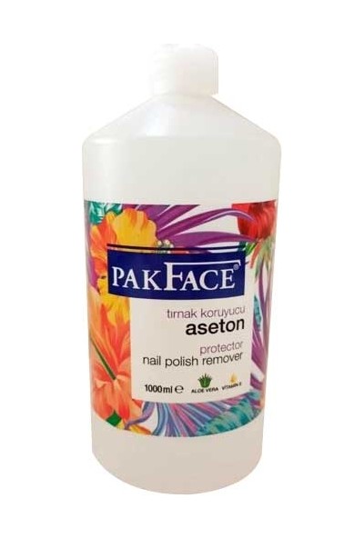 Pak Face Tırnak Koruyucu Aseton 1000 ml