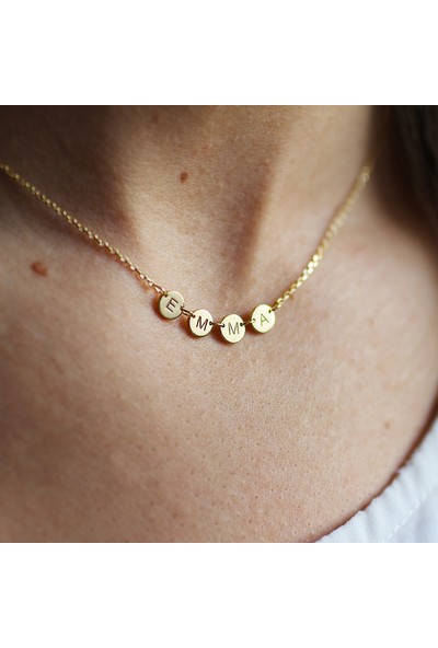 Glorria Kişiye Özel Isimli Plaka Gümüş Kolye