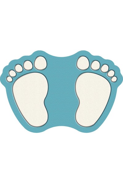 Halime Sultan Ayak Izi Desen 40 x 60 cm Banyo Klozet Paspas