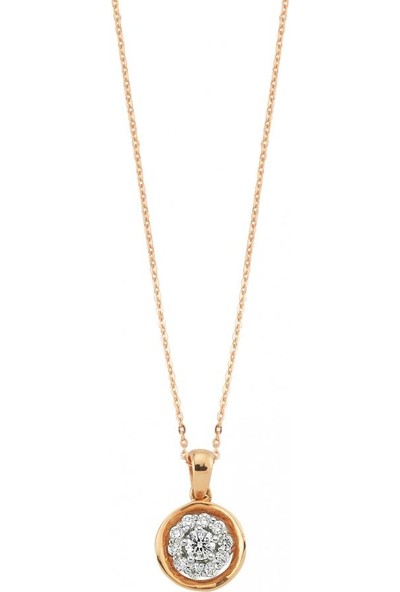 Koçak 0.20 Karat Pırlanta Rose Kolye Koçak 0.20 Karat Pırlanta Rose Kolye