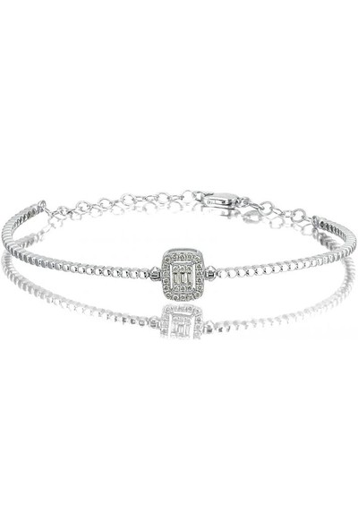 Koçak 0.22 Karat Baget Taşlı Pırlanta Bileklik