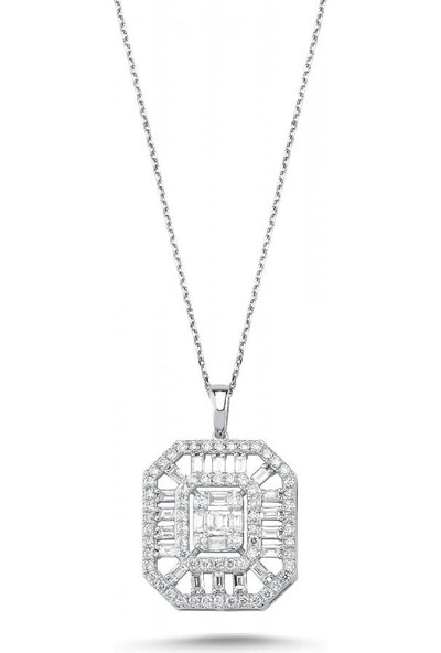 Koçak 1.21 Karat Baget Taşlı Pırlanta Kolye Koçak 1.21 Karat Baget Taşlı Pırlanta Kolye