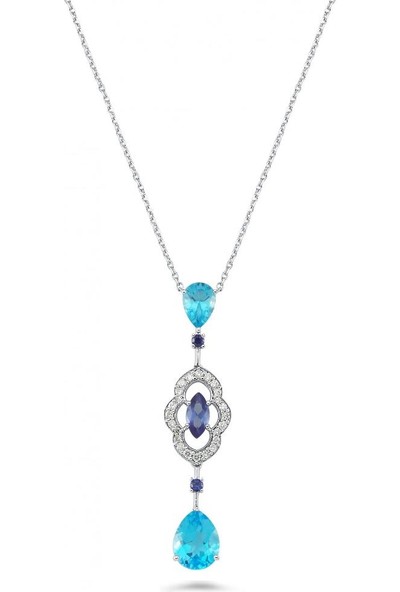 Koçak 3.62 Karat Safir Swiss Topaz Kolye