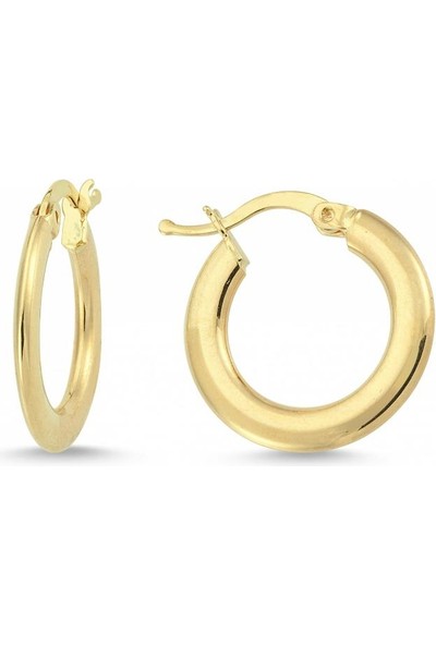 Koçak 14 Ayar Halka Sarı Altın Küpe