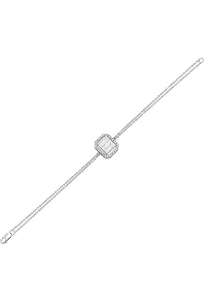 Koçak 0.60 Karat Baget Taşlı Pırlanta Bileklik