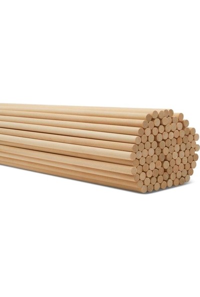 Hobi24 Ahşap Silindir Çubuk 15 cm 30'lu - 3mm Hobi24 Ahşap Silindir Çubuk 15 cm 30'lu - 3mm