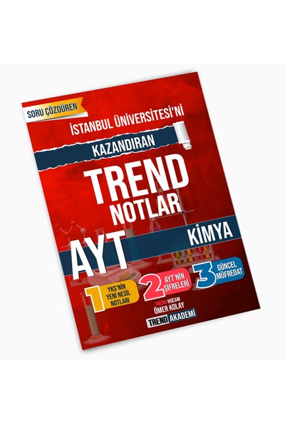Trend Akademi Yayınları Ayt Kimya Soru Bankası
