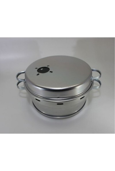 Ily Ocakta Nostaljik Alüminyum Kek Tenceresi