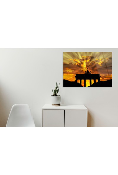 Glass Art Concept Brandenburg Kapısı Cam Tablo