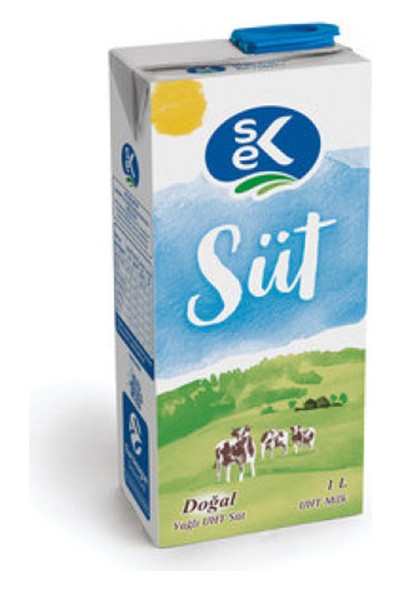 Sek Yarım Yağlı Süt 1 Lt x ( 5 Adet )