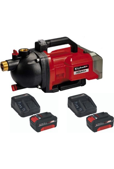 Einhell Aquinna Akülü Şarjlı Bahçe Su Pompası 2X4.0AH Starter Kit Einhell Aquinna Akülü Şarjlı Bahçe Su Pompası 2X4.0AH Starter Kit