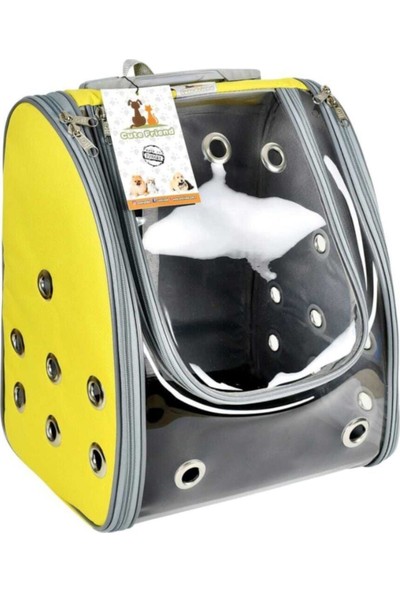 Trendsbag Sırt Kedi Köpek Taşıma Çanta - Sarı