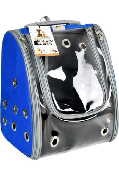 Trendsbag Sırt Kedi Köpek Taşıma Çanta - Mavi Trendsbag Sırt Kedi Köpek Taşıma Çanta - Mavi