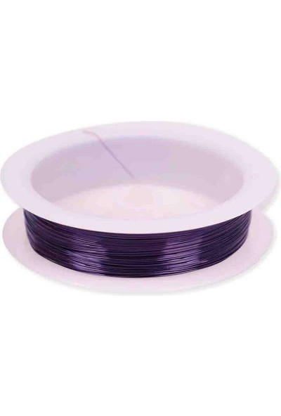 Bernam Butik Renkli Çelik Tel 3 mm | Mor