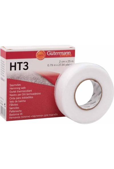 Gutermann Gütermann Çift Taraflı Yapışkan Tela 2 cm Ht3 Gutermann Gütermann Çift Taraflı Yapışkan Tela 2 cm Ht3