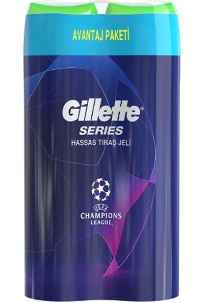 Gillette Şampiyonlar Ligi Series Hassas Traş Jeli Avantaj Paket 500 ml ( 1 Adet ) Gillette Şampiyonlar Ligi Series Hassas Traş Jeli Avantaj Paket 500 ml ( 1 Adet )