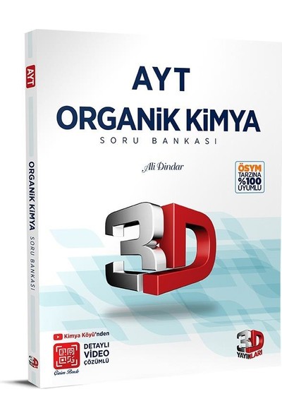 3D Yayınları Ayt Organik Kimya Soru Bankası Yeni 2021