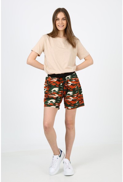 Alexandergardı Kamuflaj Desenli Şort (E21-50300)